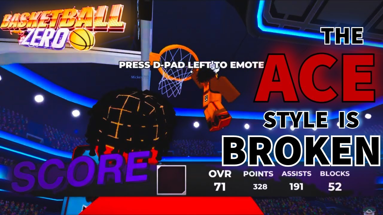 Dominating using the ACE style in Basketball Zero - YouTube