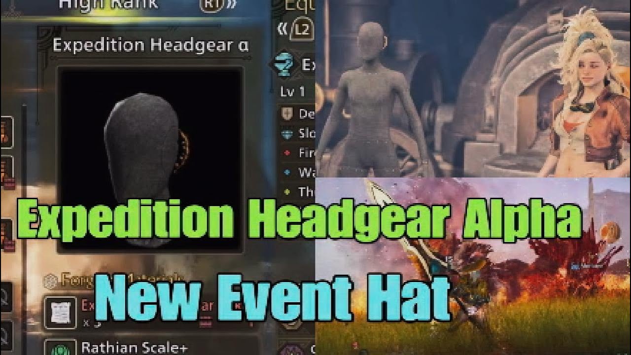 Monster Hunter Wilds Expedition Headgear Alpha New Event Reward Hat ...