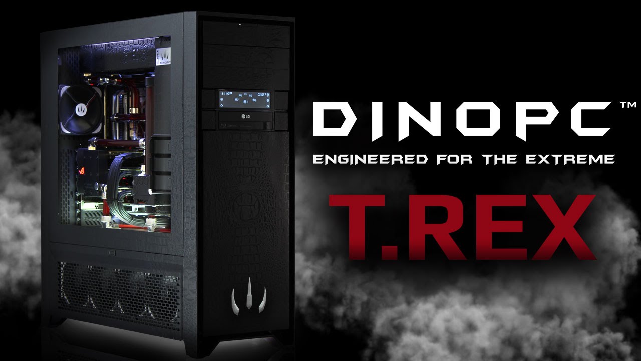Custom Watercooled Gaming PC : DinoPC Carnivore Series T.REX - Unleash The Beast - YouTube