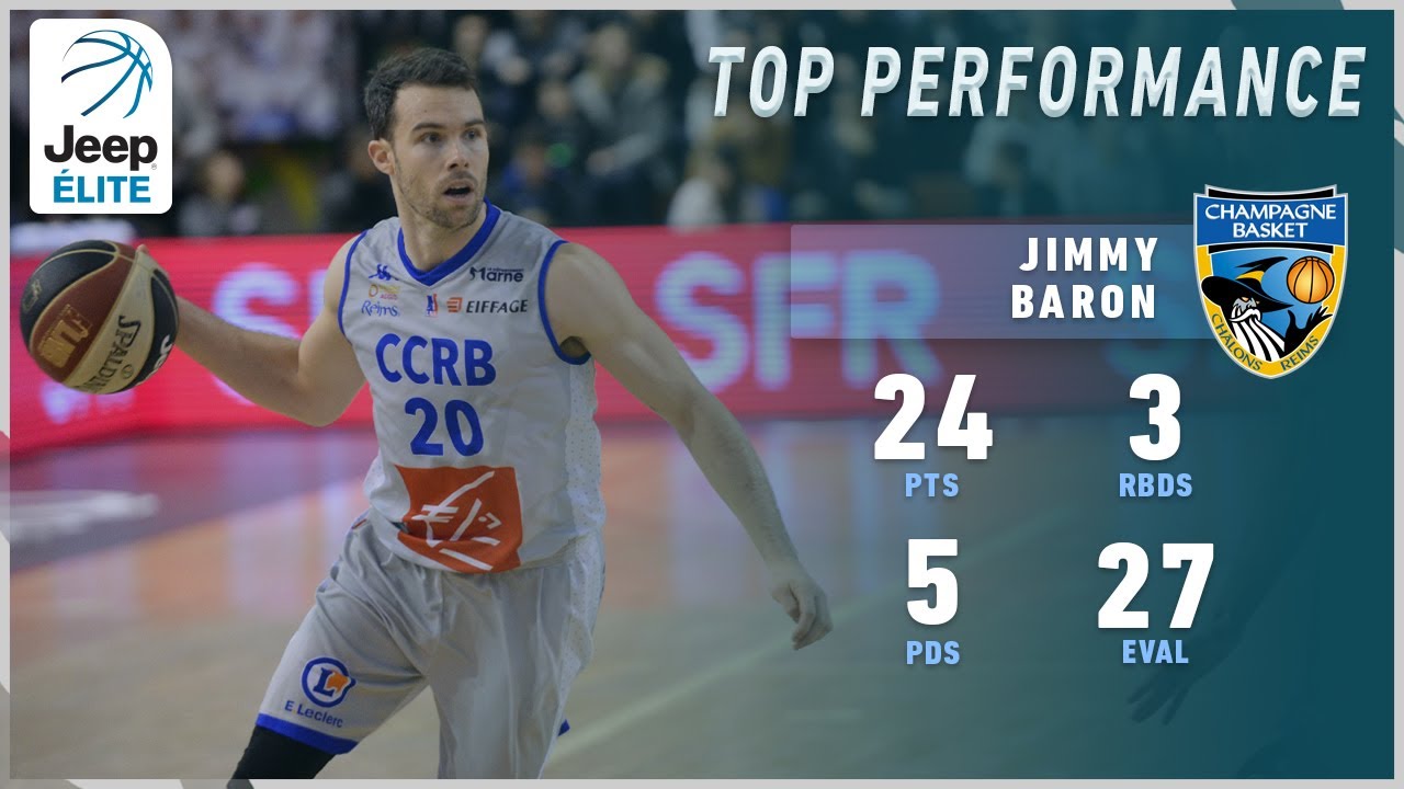 Jimmy Baron 24PTS, 5AST vs Levallois | Highlights Jeep® ÉLITE - YouTube