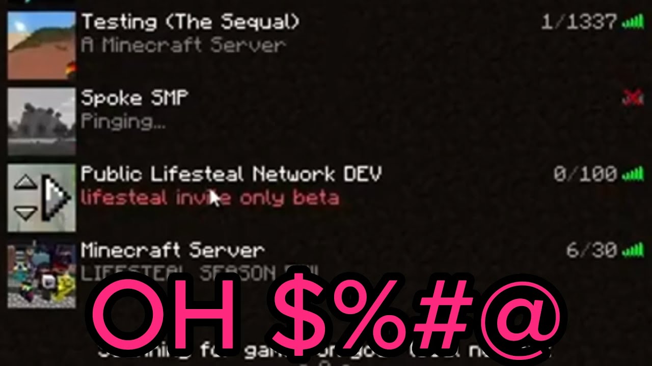 Spoke Leaks Lifesteals public server! - YouTube