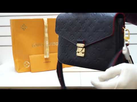 LOUIS VUITTON Pochette Metis Monogram Empreinte Shoulder Bag Marine Rouge REVIEW |PRE-OWNED