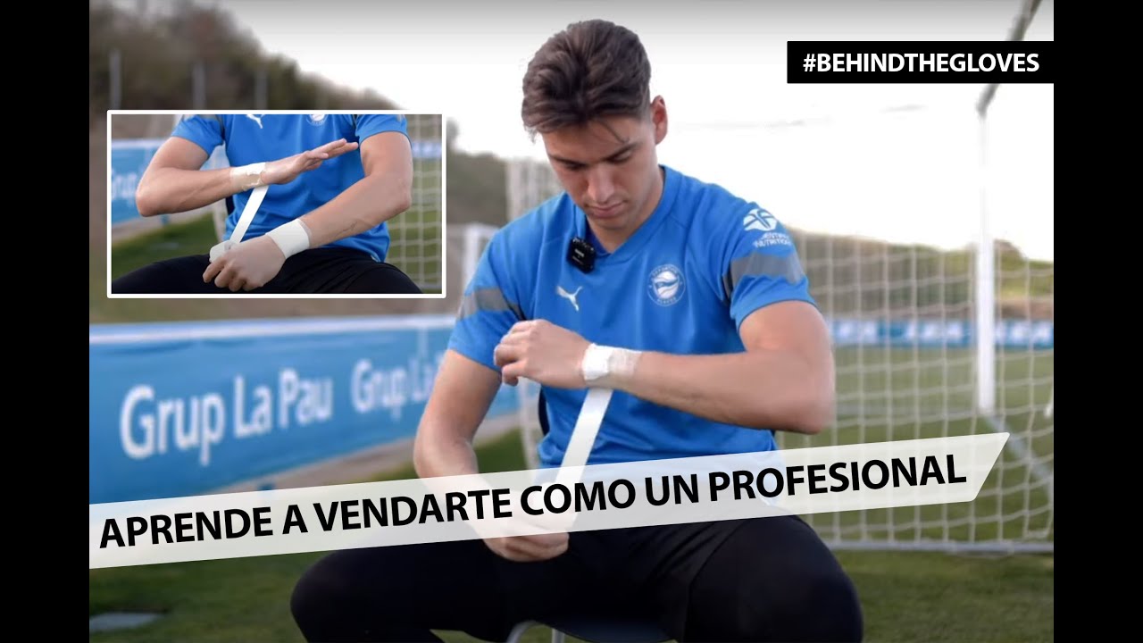 BEH1ND THE GLOVES | How a professional goalkeeper's hands are bandaged ...