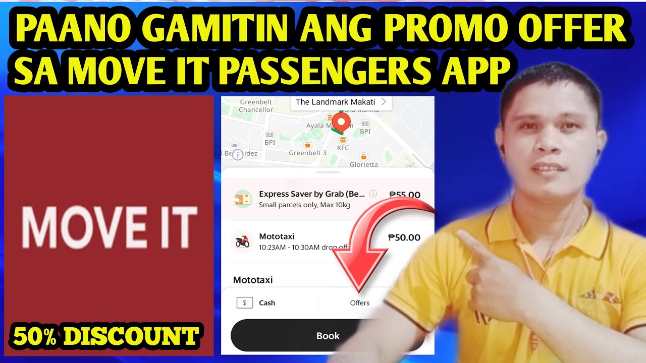 PAANO GAMITIN ANG PROMO OFFER SA MOVE IT PASSENGERS APP | 50% DISCOUNT ...