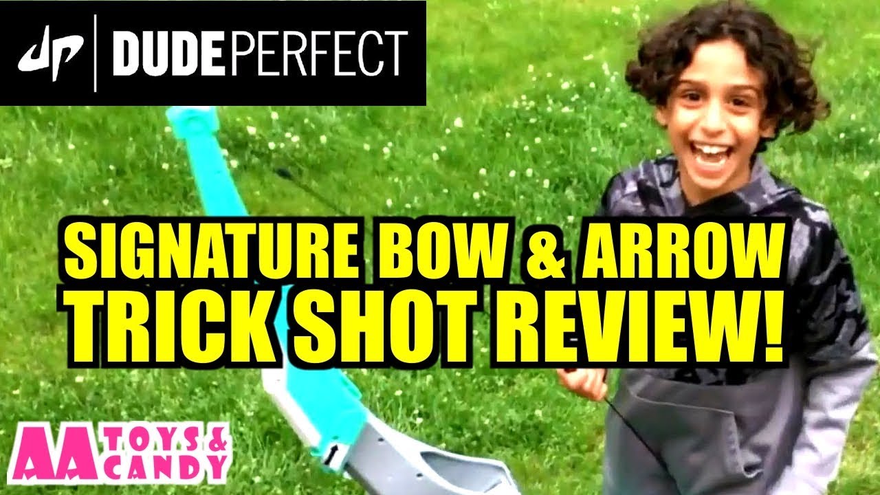 Dude Perfect Signature Bow & Arrow Trick Shot Review - YouTube