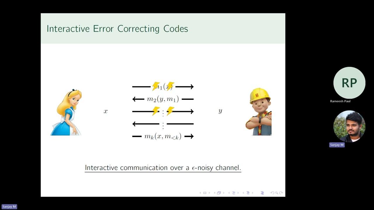 The Rate of Interactive Codes Is Bounded Away from 1, by Raghuvansh ...