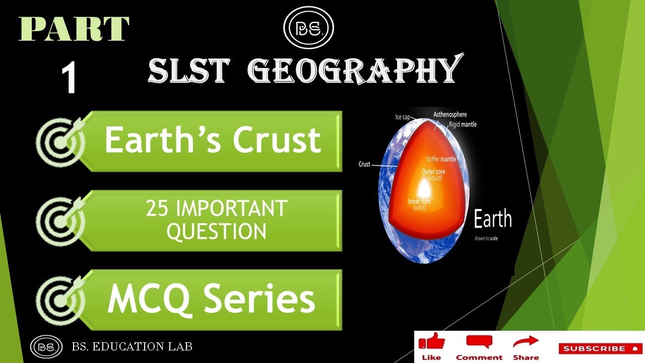 SLST Geography Earth's Crust | Earth's Crust |SLST Geography ...