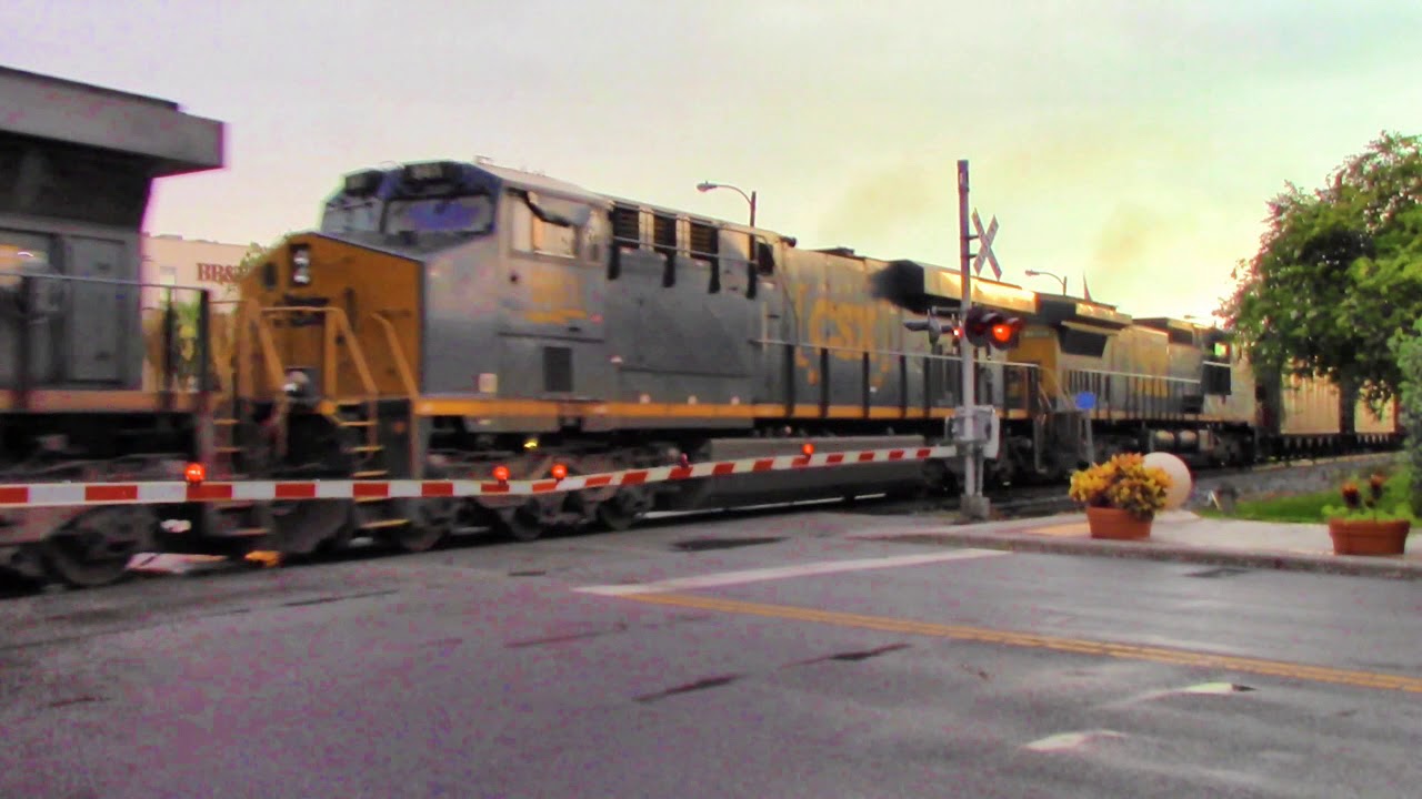 CSX #3165, #961 & #7851, HEAD A COAL TRAIN EAST THRU LAKELAND, FLORIDA ...