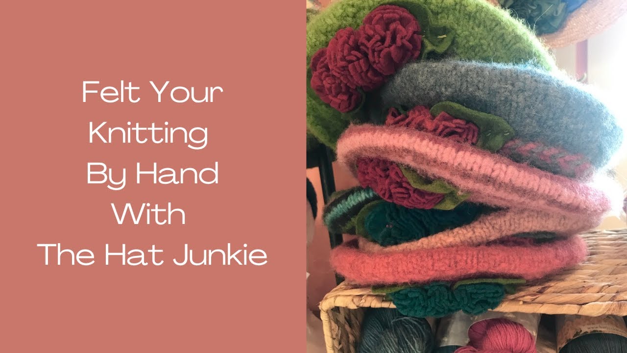 Felt Your Knitting By Hand - YouTube