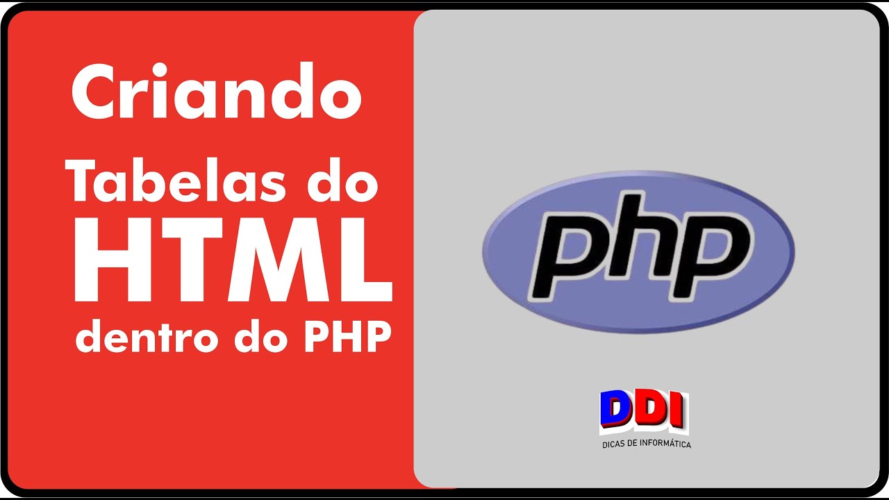 Como Criar tabelas HTML dinâmicas com PHP - YouTube