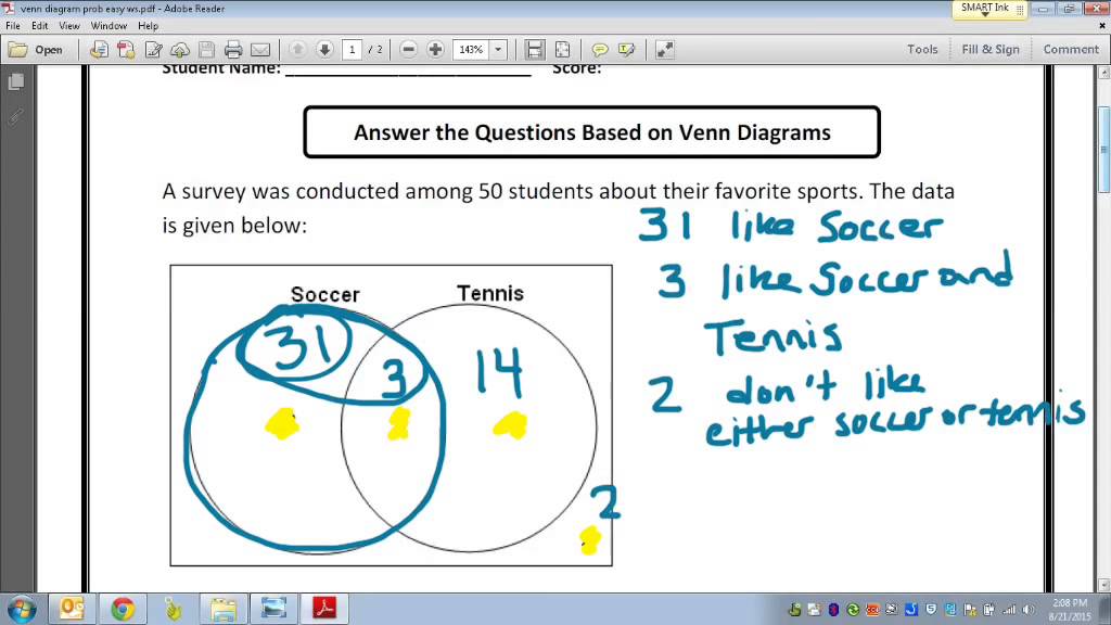 Common Core Math: How to Fill in a Venn Diagram with Probability - YouTube