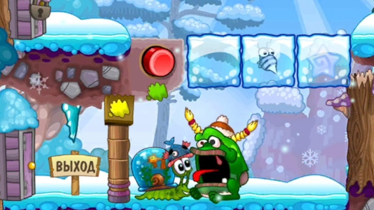 Snail Bob 2 Winter Story Monster caught me, Bee stung - YouTube