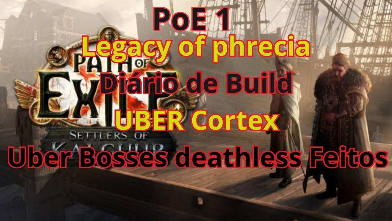 POE1 3.25 SSF Phrecia! Diário de Build. Ancestral Commander Earthshatter vs Uber Cortex. - YouTube