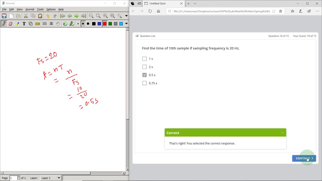 DSP Sample Quiz (Exp 3) - YouTube