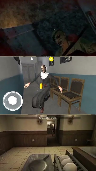 granma 2 vs 911 prey vs scary evil nun #shots #granny #evilnun #gaming #grannyattackme - YouTube
