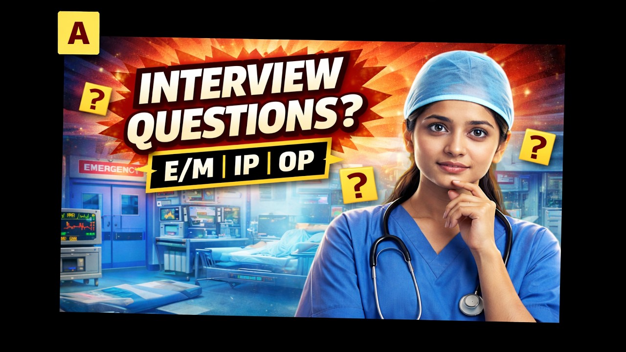 Medical Coding Interview Questions Freshers MUST Know | E/M IP & OP ...