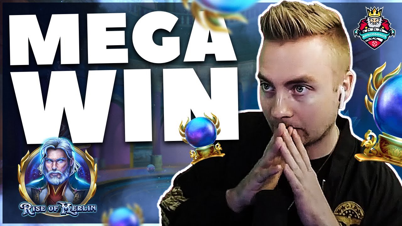 MEGA BIG WIN on RISE OF MERLIN by KONGEBONUS - YouTube