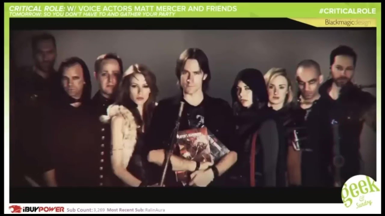 Critical Role Campaign 1 First Intro - YouTube