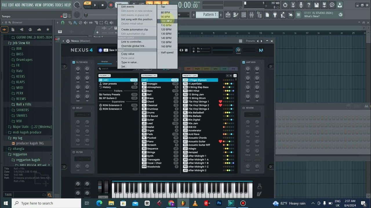 MAKING ZOUK KIZOMBA INSTRUMENTAL BEAT USING ONLY NEXUS PLUGIN IN FL STUDIO - YouTube
