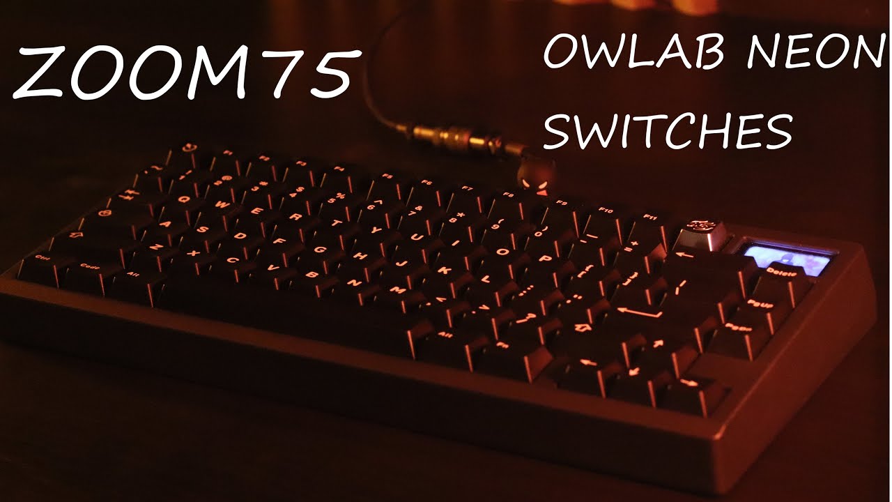 Zoom75 Sound Test With Owlab Neon Switches - YouTube