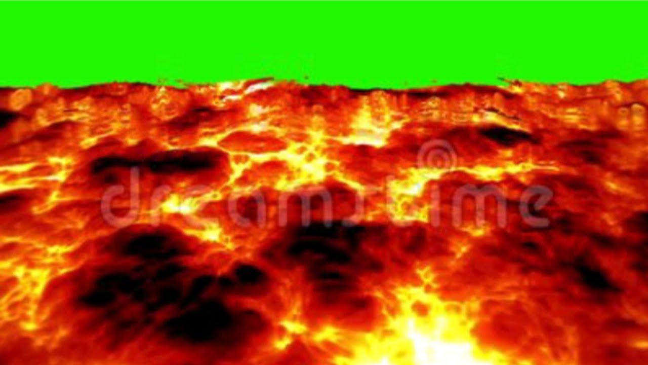 Real Lava Flow 4K Green Screen Free - YouTube