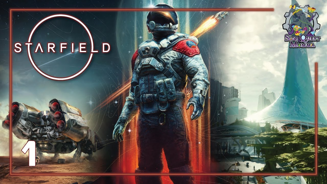 Starfield - Part 1 - Creating Our Character, Magic Rock, Flying Through ...