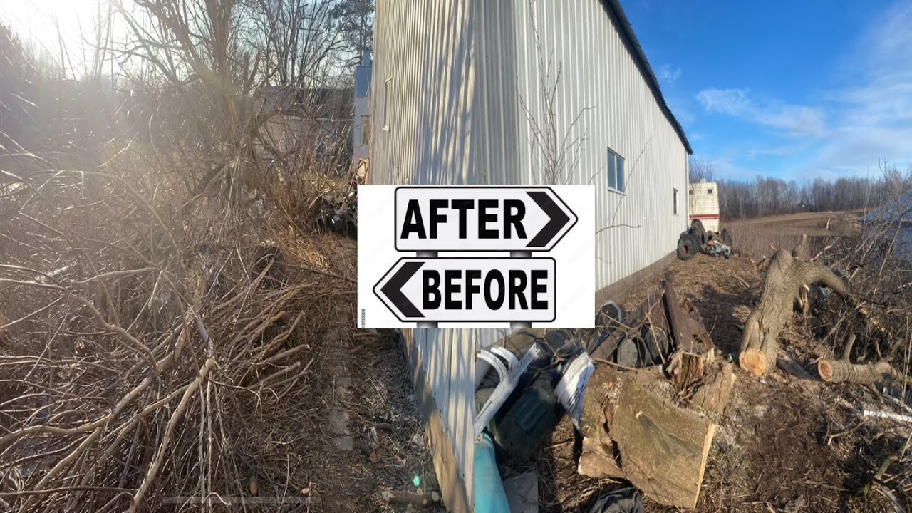 Part 1 of cleaning up the farm!! - YouTube