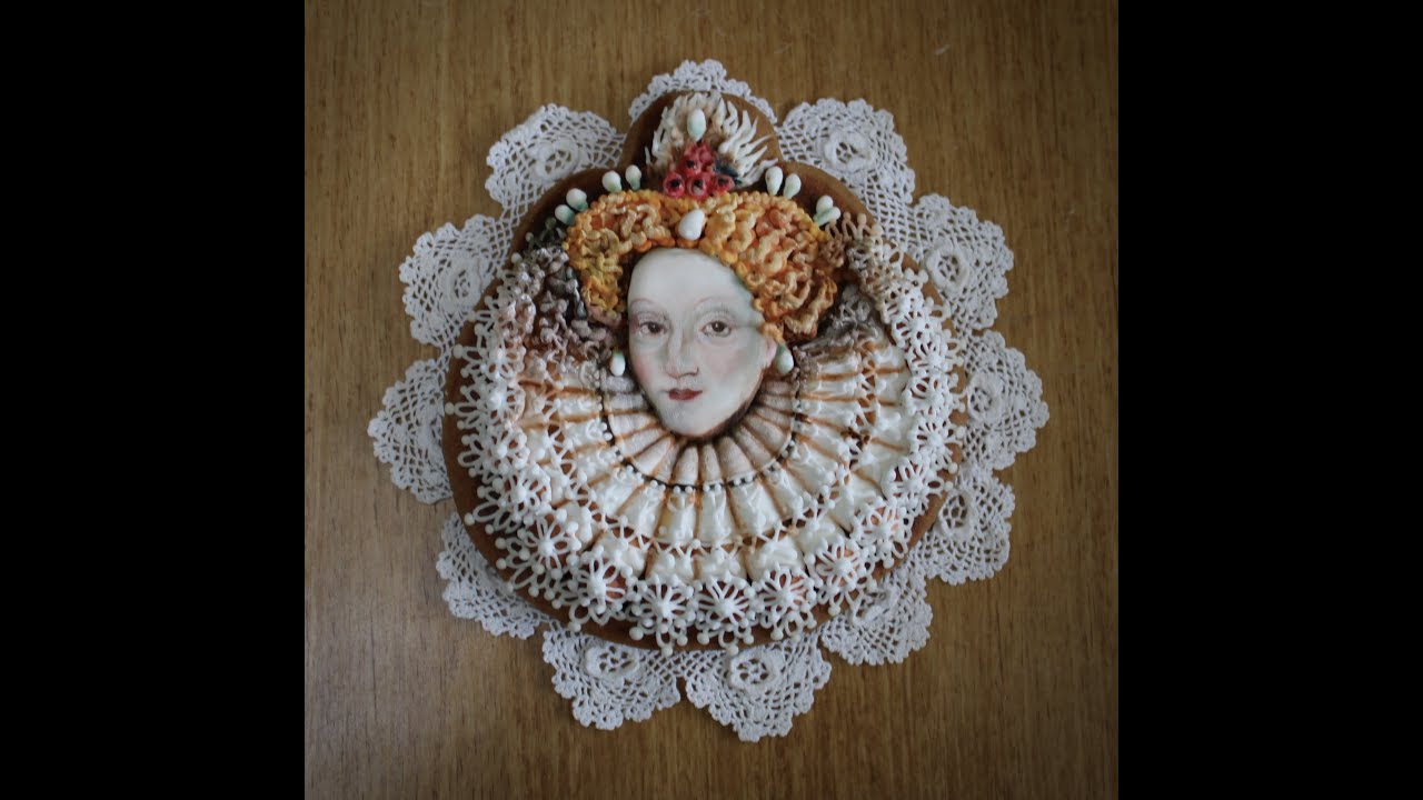 Making the Queen Elizabeth 1 Cookie - YouTube