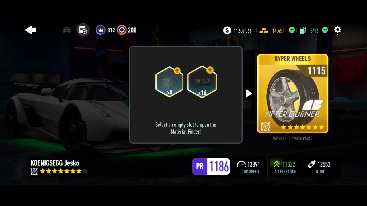 NFS No Limits | Koenigsegg Jesko | Stage 7 Maxed - YouTube