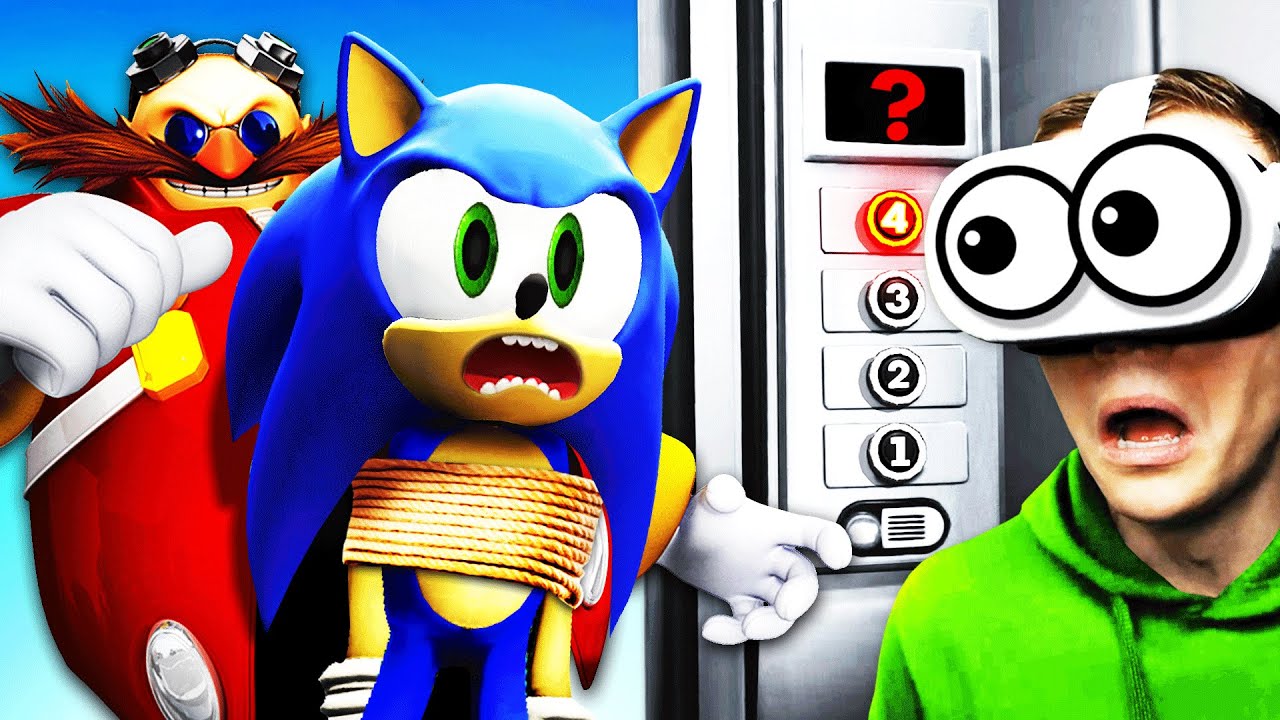 Rescuing SONIC HOSTAGE With VR ELEVATOR - YouTube