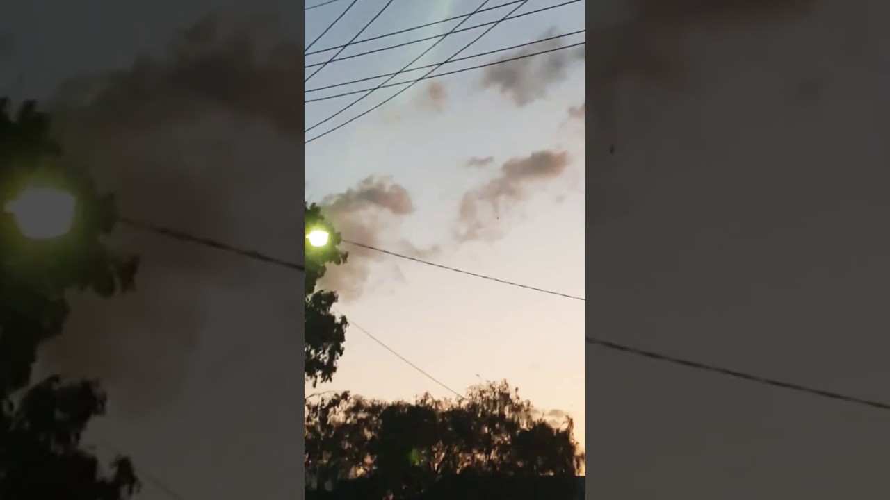 Strange object floating in the sky - YouTube