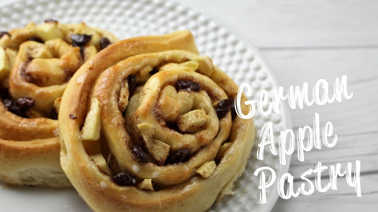 German Apple Cinnamon Pastry - Feat. Special Guest Camille - YouTube