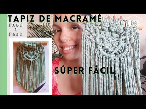 🧶 NECESITAS HACER ÉSTE TAPIZ de Macramé / tapiz fácil/ wall hanging ...