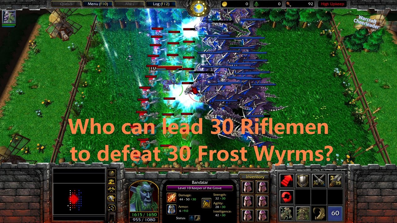 [WC3]Who can lead 30 Riflemen to defeat 30 Frost Wyrms--Warcraft3 ...