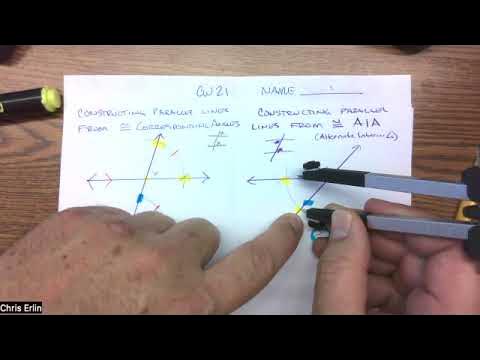 Construction of Parallel Lines - Class Video - YouTube