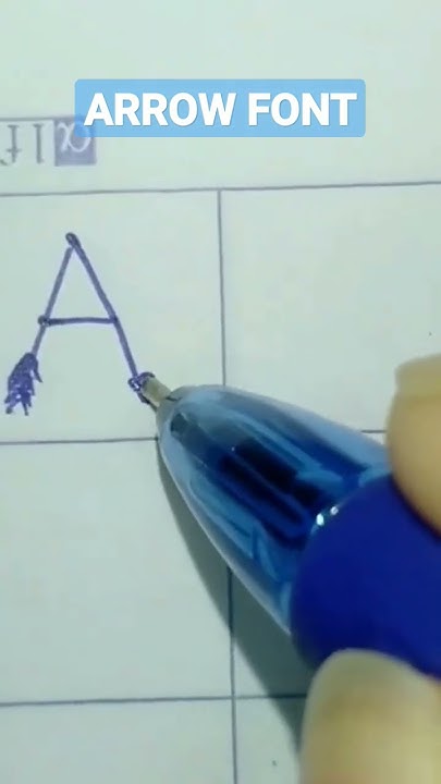 how to write arrow font #handwriting - YouTube