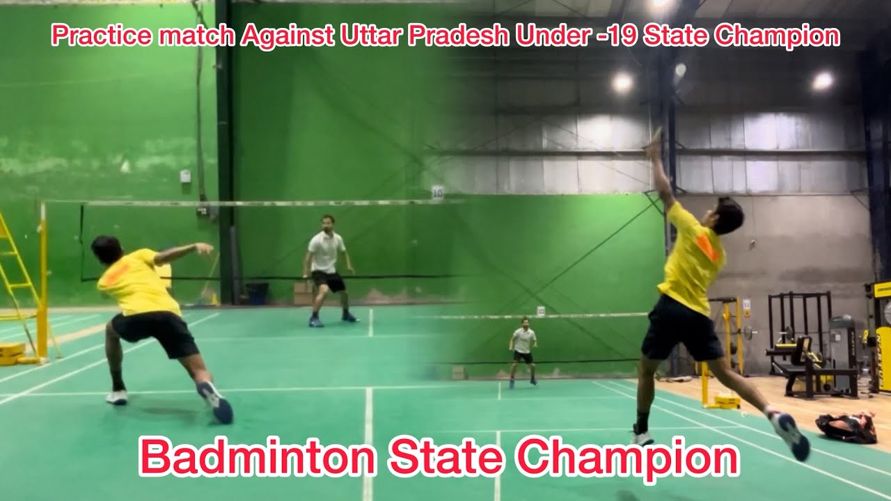 Practice Badminton Match Against UP State Champion #badminton #vlog ...