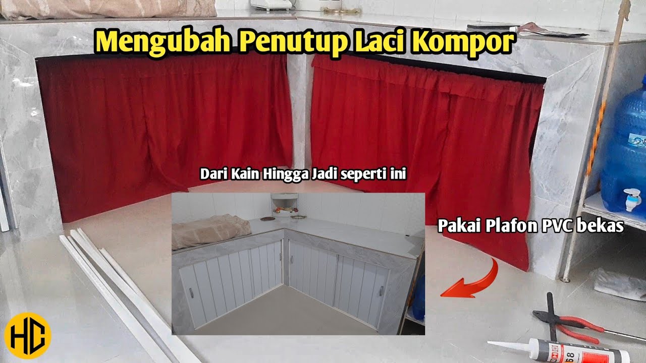 Tutorial Membuat Laci Kompor Dari Papan PVC plafon - YouTube