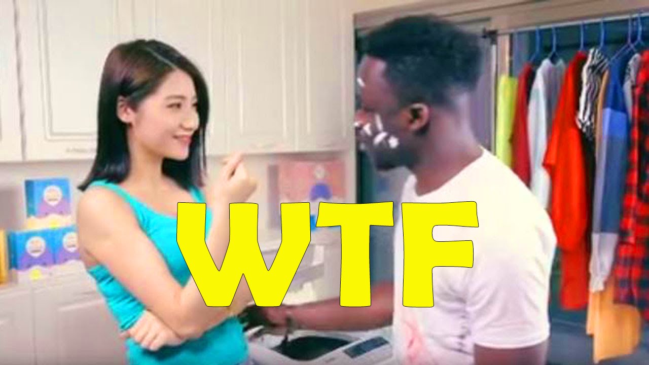Racist Chinese Detergent Ad Qiaobi (俏比) Response - YouTube