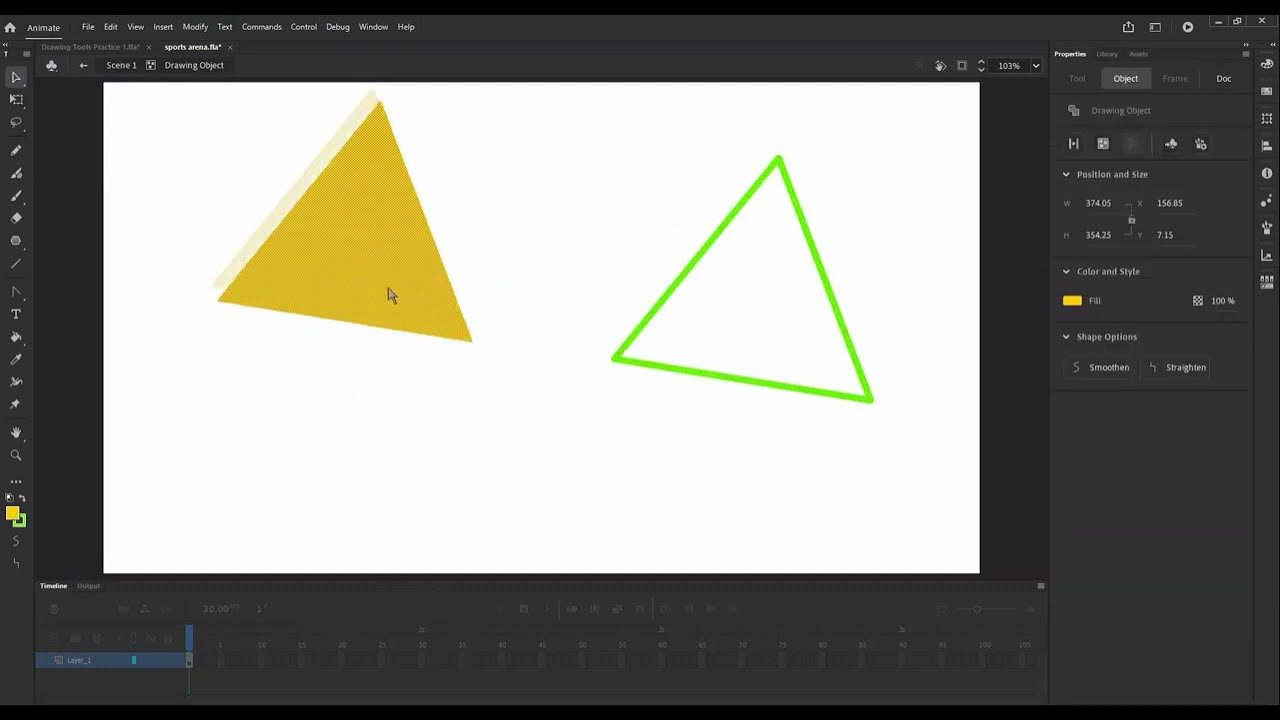 Adobe Animate Drawing Tools - YouTube