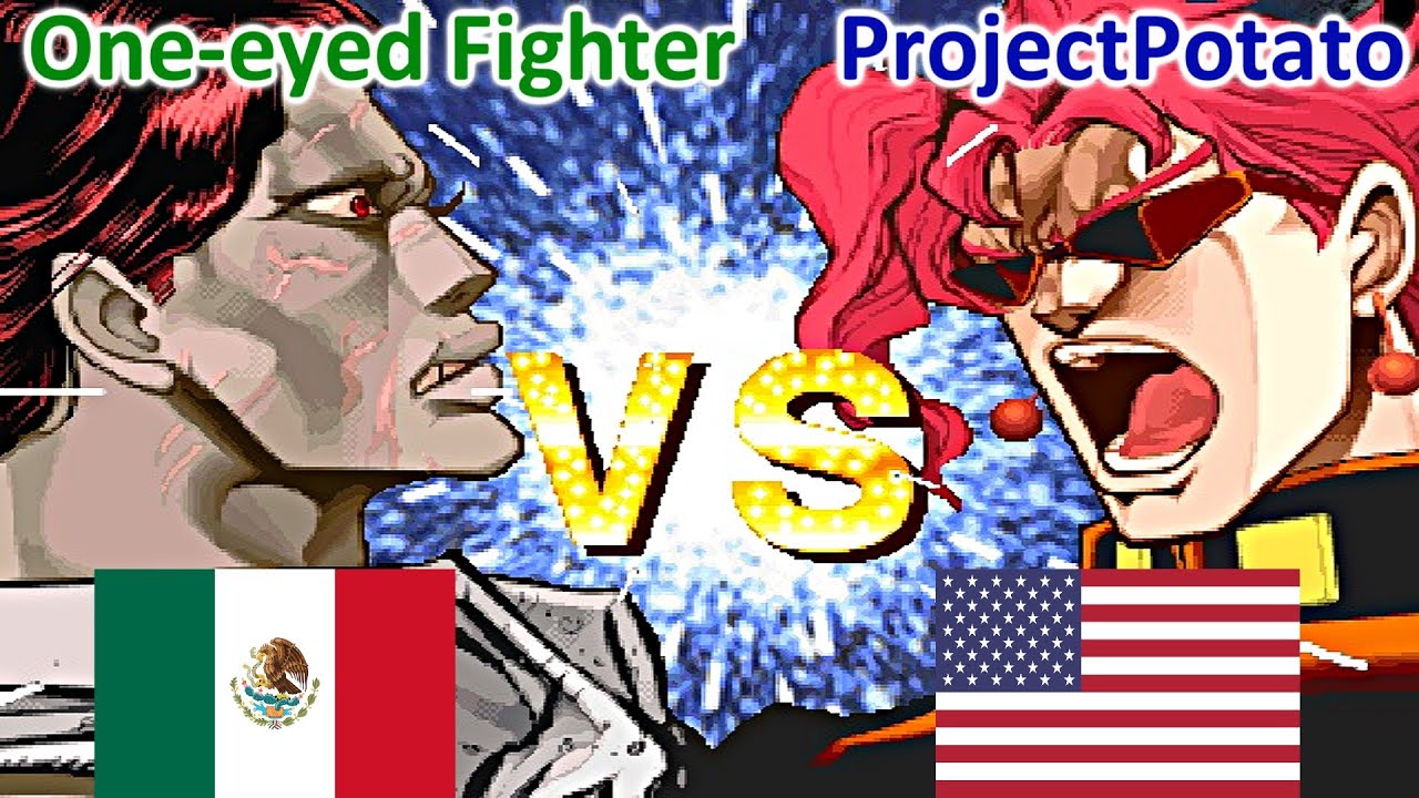JoJo's Bizarre Adventure - One-eyed Fighter vs ProjectPotato - YouTube