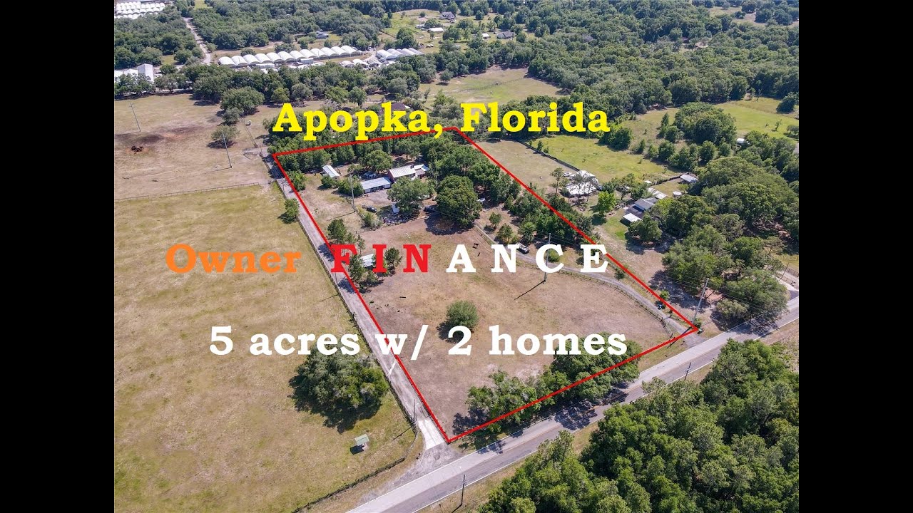 Apopka Florida 5+ acres farm w/2 homes and almost 6k SqFt total space ...
