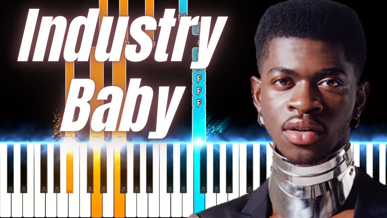 Industry baby Lil Nas X - Piano Tutorial (SHEET MUSIC) - YouTube