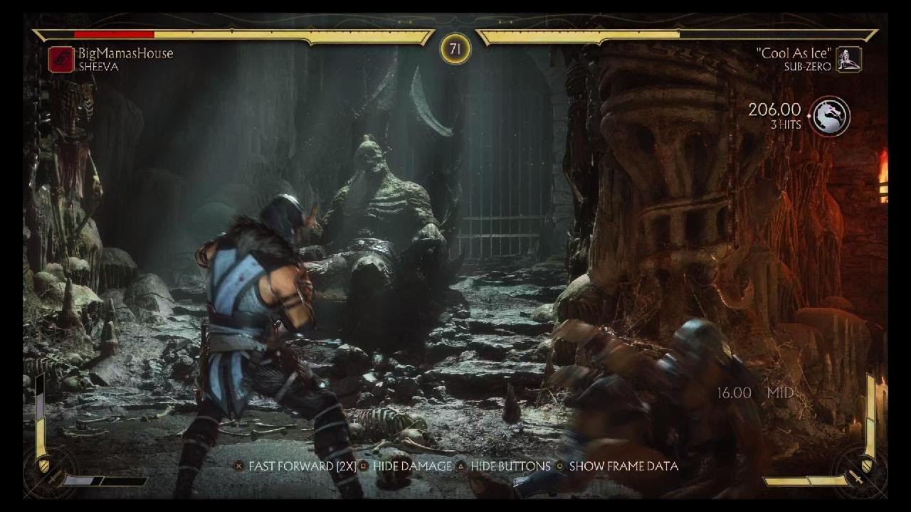 MK11 Sub-zero Vs Sheeva (Fatality) - YouTube
