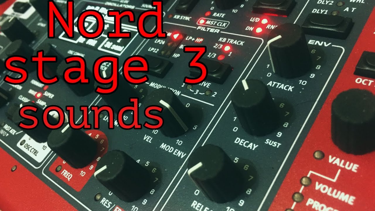 Nord Stage synth A1 R2D2 sound & Synthetic Birds - YouTube