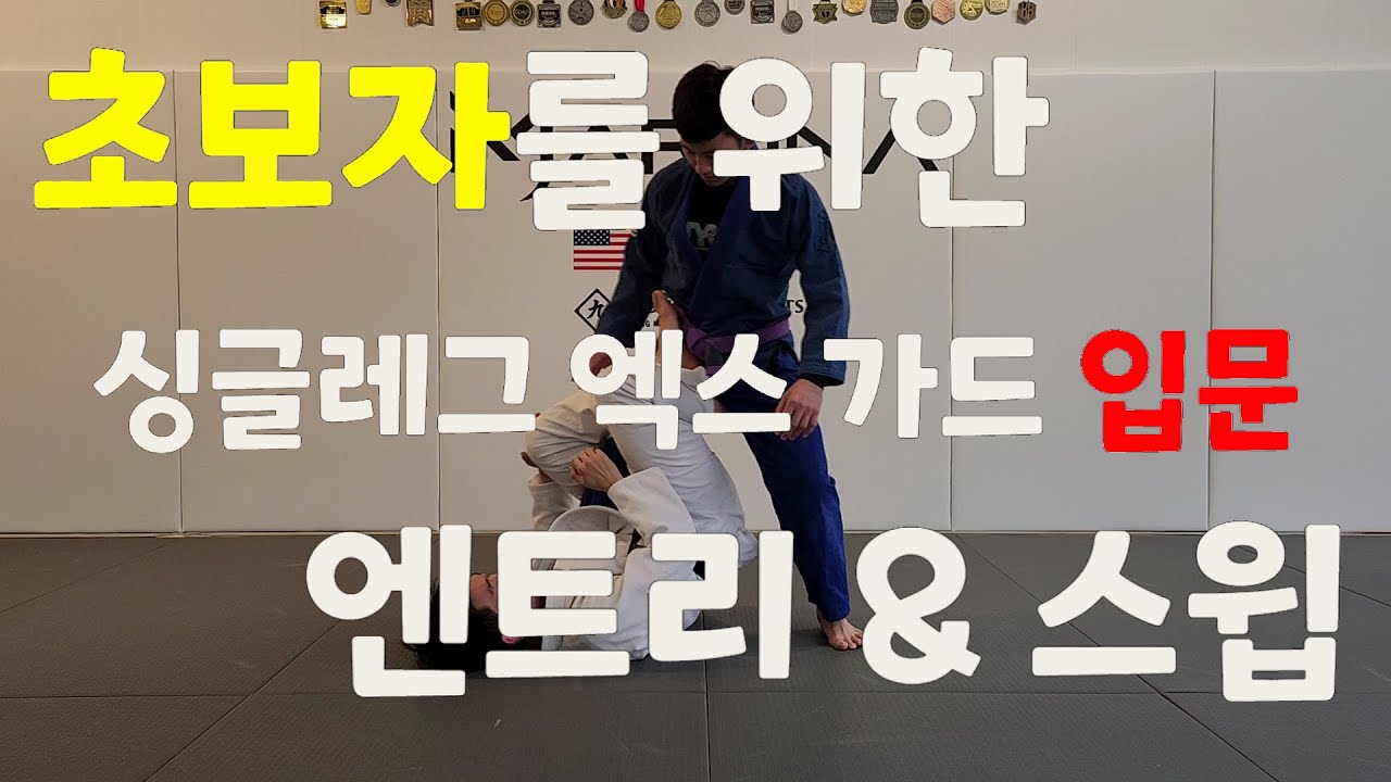 싱글레그 엑스 (아나콘다) 가드 입문 엔트리 & 스윕 Single Leg X Guard Basic Entries and ...