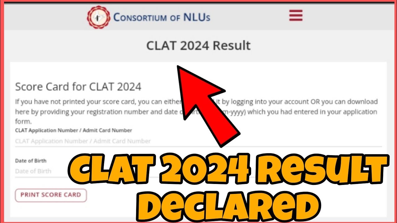 Clat Result 2024 | How to Download CLAT 2024 Score Card ? - YouTube