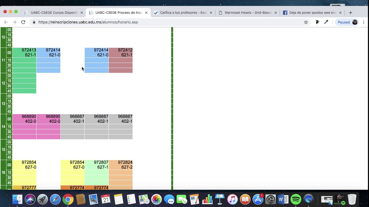 Como acomodar tus materias en la subasta de la UABC - YouTube
