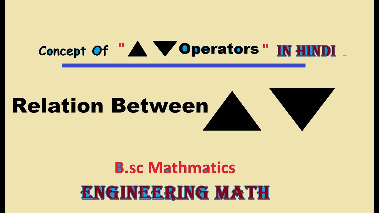 Relation Between Forward and Backward Operator | Numeric Method B tech ...