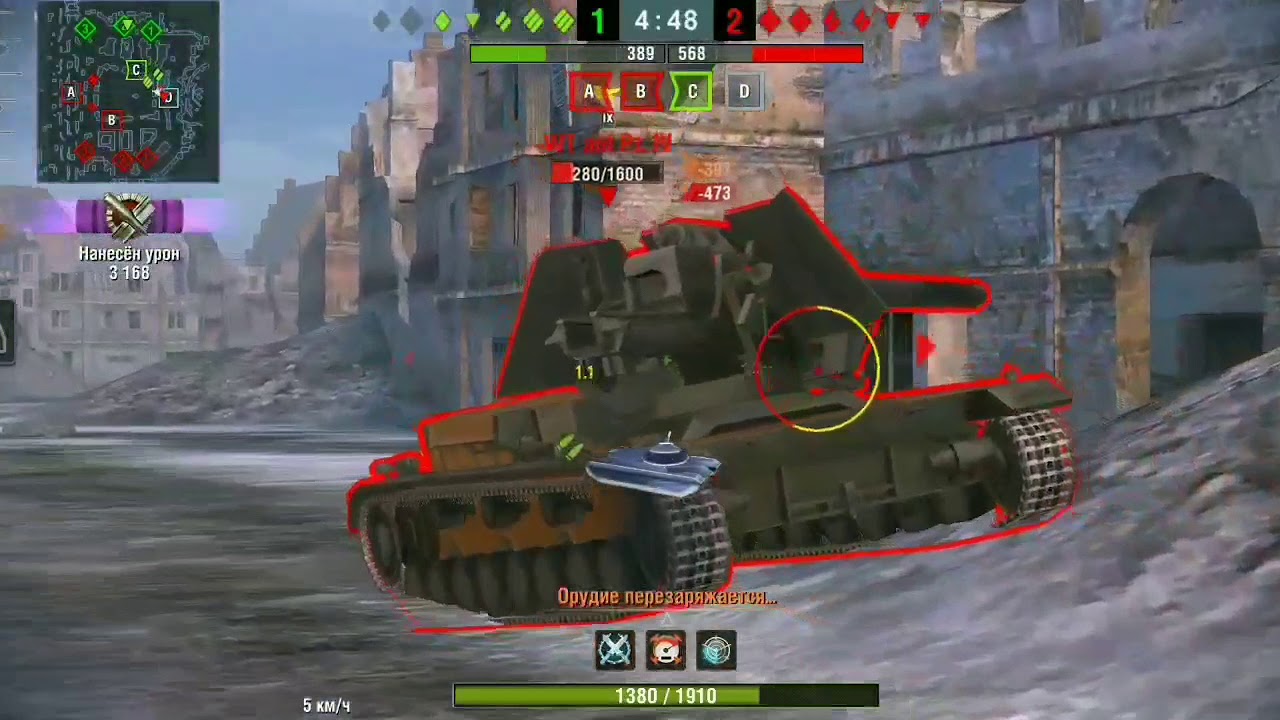 Бой на Bat.-Chatillion 25 t 7к dmg Wot Blitz - YouTube